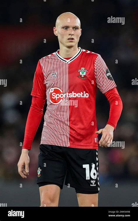 Southampton Uk 20th Feb 2024 Southampton Midfielder Will Smallbone