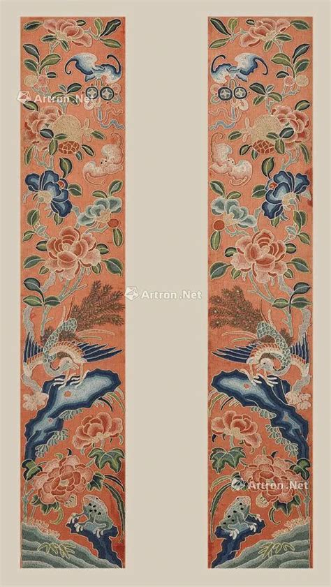 清 孔雀牡丹打籽绣挽袖 一对拍卖品 图片 价格 鉴赏 工艺品其它 雅昌艺术品拍卖网 花瓣网