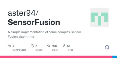 Github Aster94sensorfusion A Simple Implementation Of Some Complex