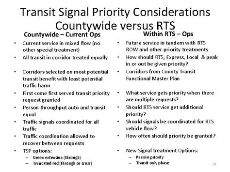 Transit Signal Prioritization Tsp And Rts Transit Signal