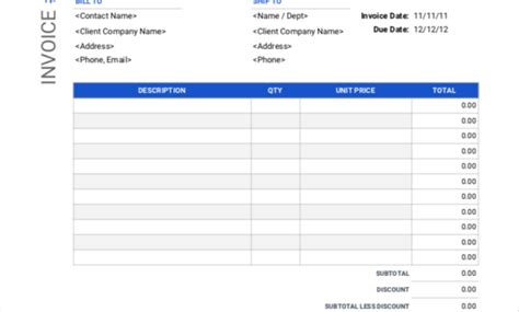 Itemized Bill Free Download From Invoice Simple Within Itemized Invoice Template Examples