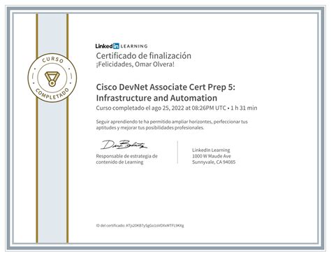Omar Olvera On Linkedin Certificate Of Completion
