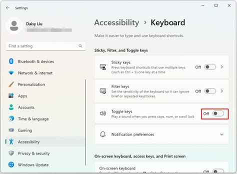 How To Turn Off Caps Lock Notifications On Windows 11