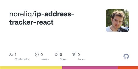 Github Noreliqip Address Tracker React