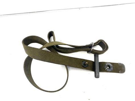 Original Us Wwii C Tip M1 Carbine Sling And Is Marked Oiler Very Used