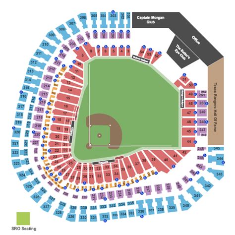 Globe Life Park Seating Map Cabinets Matttroy