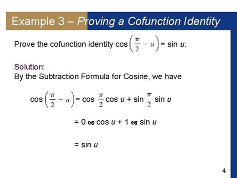 Addition And Subtraction Formulas We Now Derive Identities