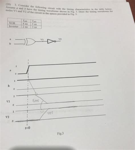 Consider The Following Circuit Assume A And B Chegg