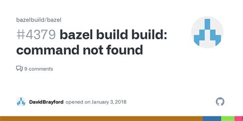 Bazel Build Build Command Not Found Issue 4379 Bazelbuild Bazel