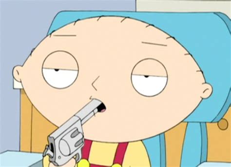 Stewie Gun To Mouth