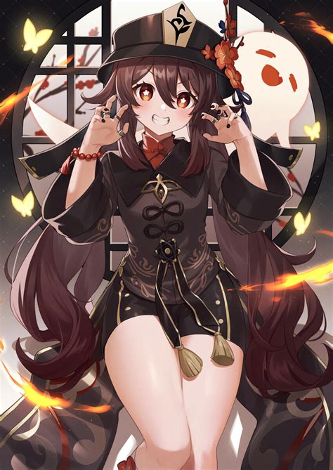 二次元图鉴 《原神》胡桃（壁纸美图·第394辑） 哔哩哔哩
