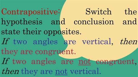 Converse Inverse Contrapositive Statement Pptx