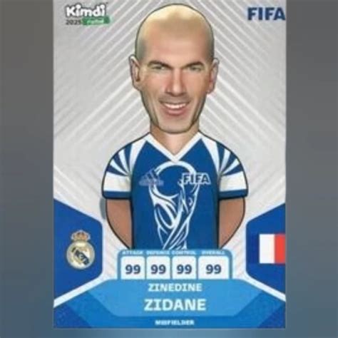 خرید و قیمت کارت کیمدی 2025 زیدان 99 از غرفه کیمدی فوتبال استور