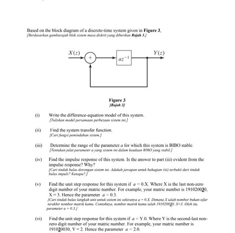 Solved Based On The Block Diagram Of A Discrete Time System