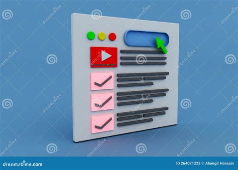 Minimal 3d Illustration Web Ui Or Ux Design Web Page Concept Web Design Computer Browser