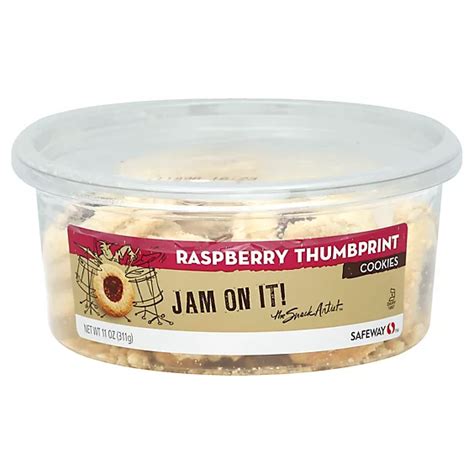 Snack Artist Cookies Raspberry Thumbprint Each Safeway