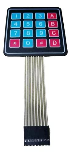 Teclado 4x4 Matricial De Membrana Arduino Mercadolibre