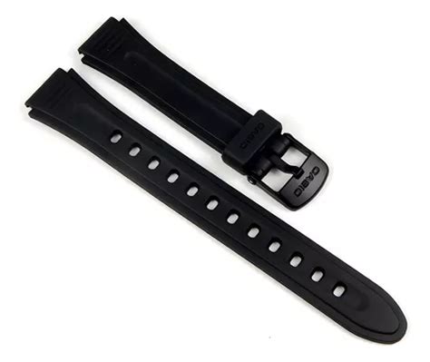 Correa De Reloj De Pulsera Casio Lw 201 Negra X 22 Cm De Longitud