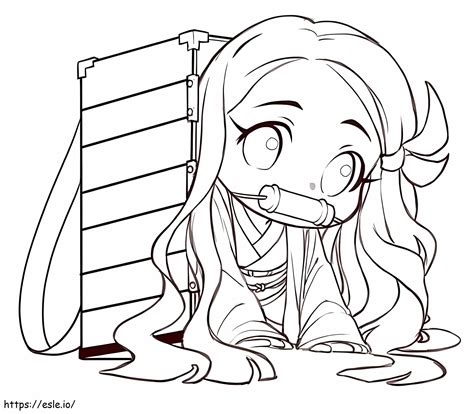 Nezuko Coloring Pages