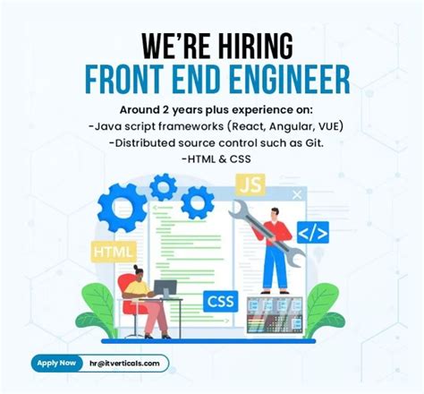 hr it verticals inc on linkedin we are looking for a great front end engineer who is