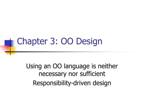ppt chapter 3 oo design powerpoint presentation free download id