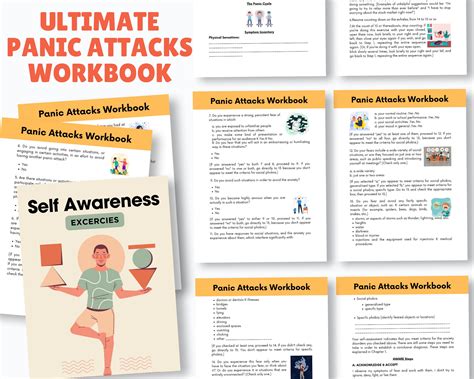 Panic Disorder Education And Worksheet Bundle Anxiety Trackers