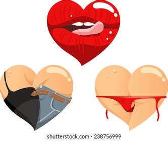 Sexy Heart Lips Couple Having Sex Stock Vector Royalty Free 238756999 Shutterstock