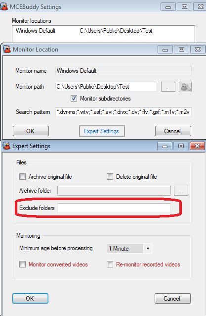 Ignore Folder During Scan General Support Questions MCEBuddy