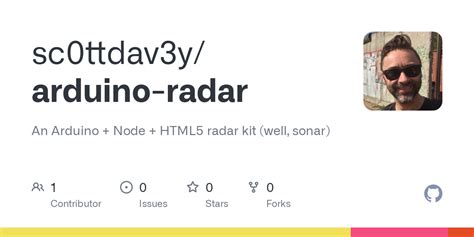 Github Sc0ttdav3yarduino Radar An Arduino Node Html5 Radar Kit