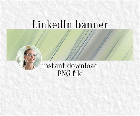 Green Linkedin Background For Your Personal Branding On Etsy