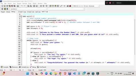 tina d on linkedin internpe internlife cpp programming guessanumber gamedevelopment…