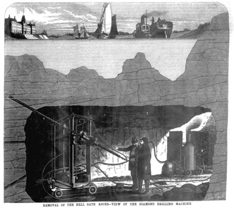 Submerged Rocks In The East River Between Brooklyn And Manhattan Were A