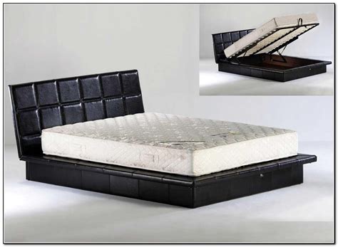 Black Leather Platform Bed Beds Home Design Ideas 68qa7m9nvo13276
