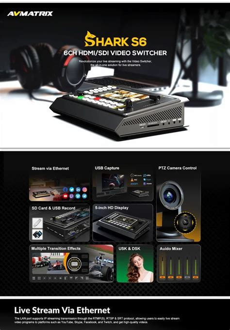 Av Matrix Shark S Video Switcher At Piece Av Matrix Sdi Hdmi Video Switcher Live