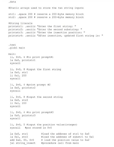 Solved You Are Asked To Implement A Mips Procedure Named