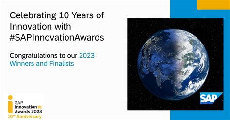 Sap Business Technology Platform On Linkedin Sapinnovationawards Sapsapphire