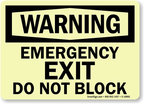 Osha Emergency Exit Door Sign Requirements USA Store Pinnaxis Com