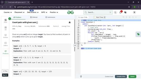 Gfg160 Gfg160 Geekstreak2025 Geeksforgeeks Dsa Problemsolving Uday Kumar