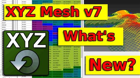 Xyz Mesh Version 7 Whats New Surface Graphing Xyz Data In Excel Cell Shading Raw Data