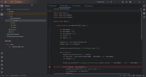 Completed Task 1 Of Number Game In Java Programming At Codsoft
