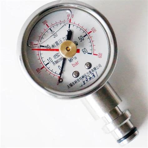 矿用双针耐震压力表 矿用压力表bzy 6080mpa Kj10