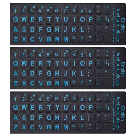 Buy 3pcs Universal English Keyboard Stickers For Pc Computer Laptop Desktop Keyboard Stickers