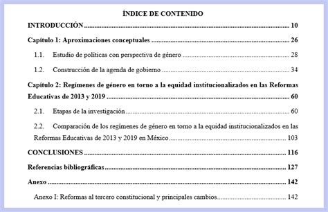 Ejemplos De Indices De Libros Ejemplos De Indices De Libros