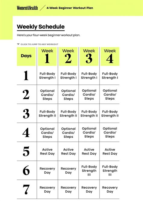 Beginner Weight Training Schedule The Best Workout Routine For