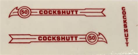 Decal 116 Cockshutt 50 Red Dck8 Midwest Decals And Farm Toys
