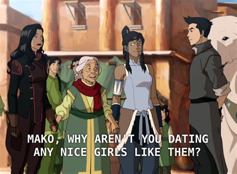 Slightly Weird Woman Mako Is Never Going To Live That Down Is He