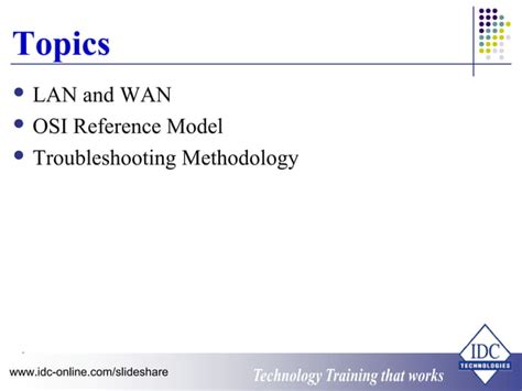 Troubleshooting Industrial Ethernet And Tcpip Networks Ppt