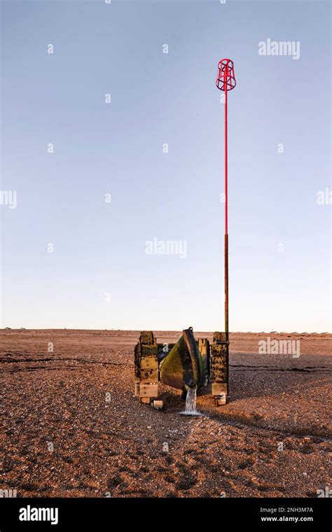 Water Pouring Out Of An Overflow Pipe On Worthing Beach West Sussex Uk Stock Photo Alamy