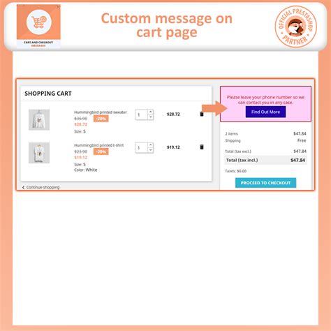 Custom Cart And Checkout Messages Prestashop Addons