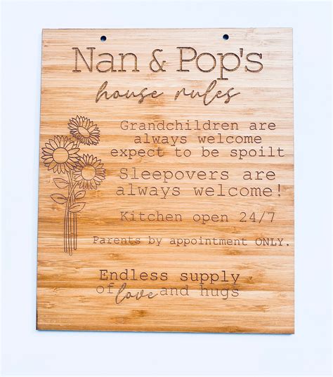 Nan And Pops House Rules Coco And May